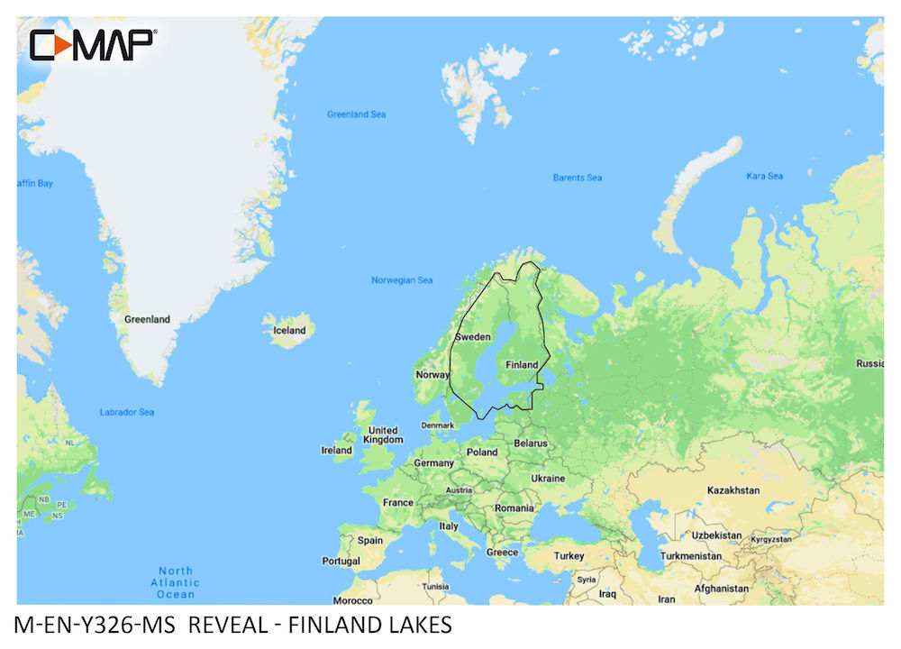 C-MAP® REVEAL™ - Finland Lakes | Simrad Italia